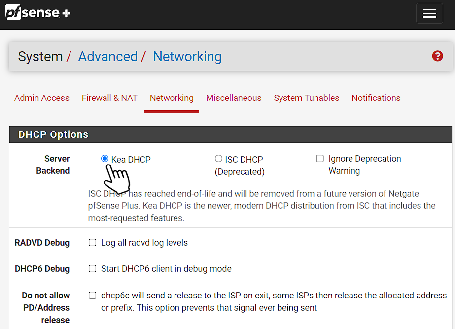 Netgate Adds Kea DHCP to pfSense Plus Software Version 23.09